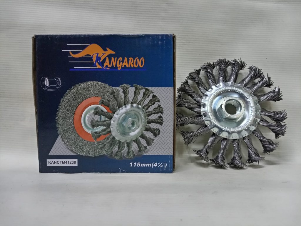 GRATA CIRCULAR TRENZADA 4-1/2″X3/8″ MULTIROSCA MARCA KANGAROO