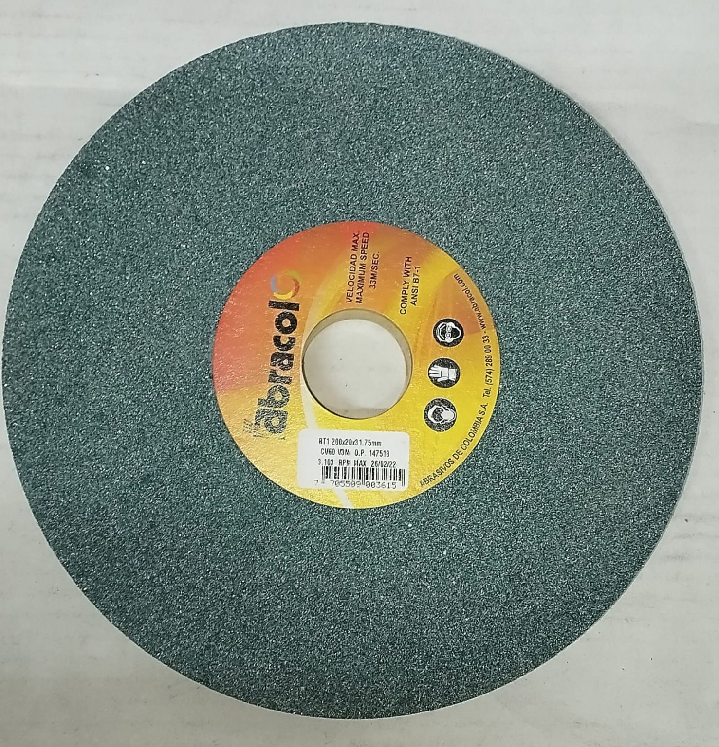 RUEDA 200″ X 20″ X 31.75″ CV60V3M MARCA ABRACOL